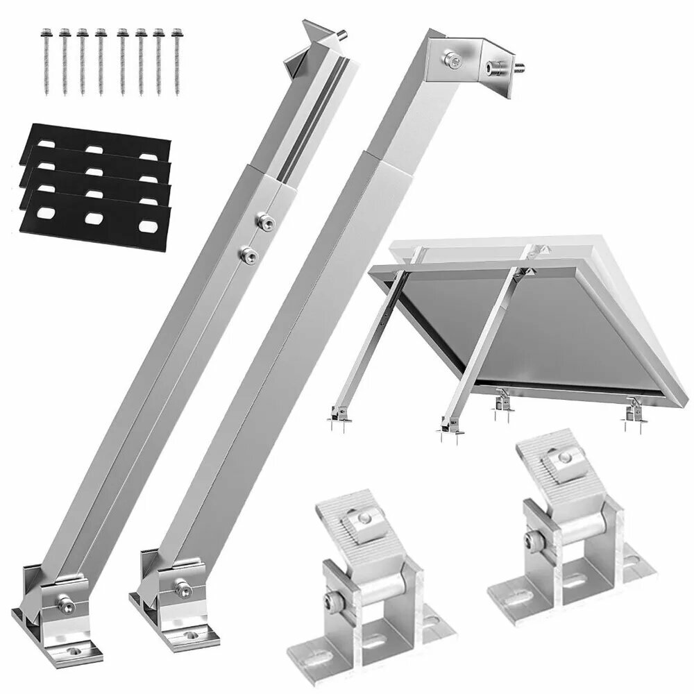 Солнечный коллектор для крепления солнечных панелей на крышу с регулируемым углом наклона