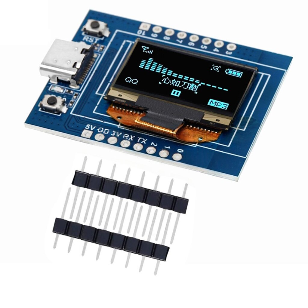 Плата разработки 0,96-дюймовый светодиодный дисплей WiFi Bluetooth-совместимый модуль микроконтроллера для домашнего прототипирования