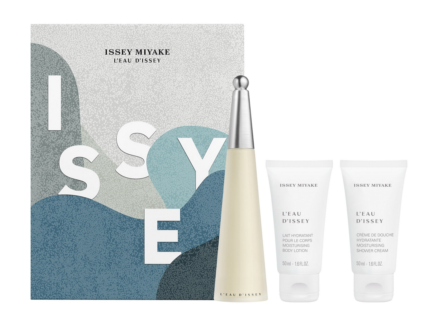 ISSEY MIYAKE L'eau D'issey Набор жен. (Туалетная вода, 50 мл + Молочко, 50 мл + Крем-гель, 50 мл) (лимит.)