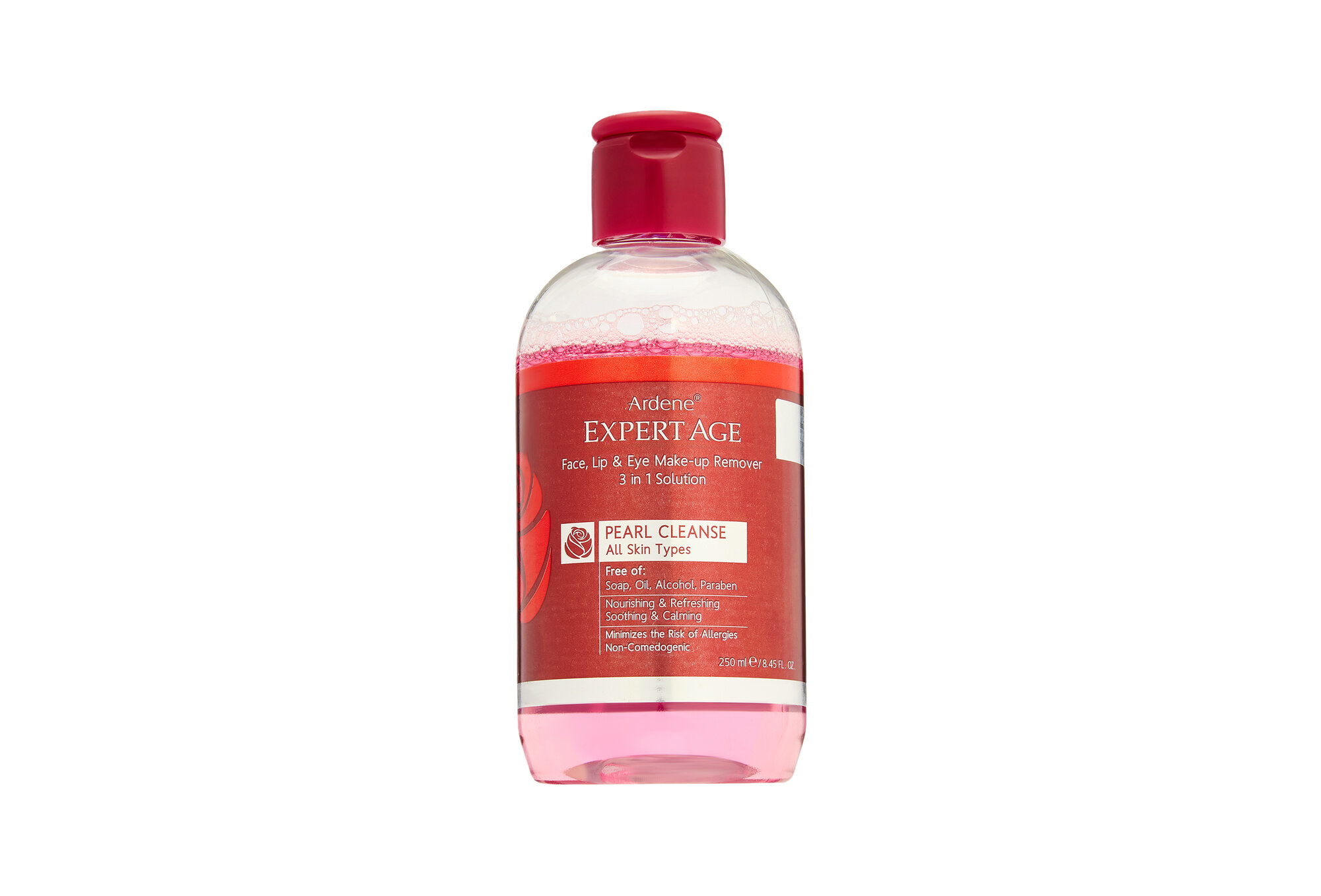 Средство для снятия макияжа с лица, губ и глаз 3 в 1 / Pearl Cleanse Ardene Expert Age, 250 мл