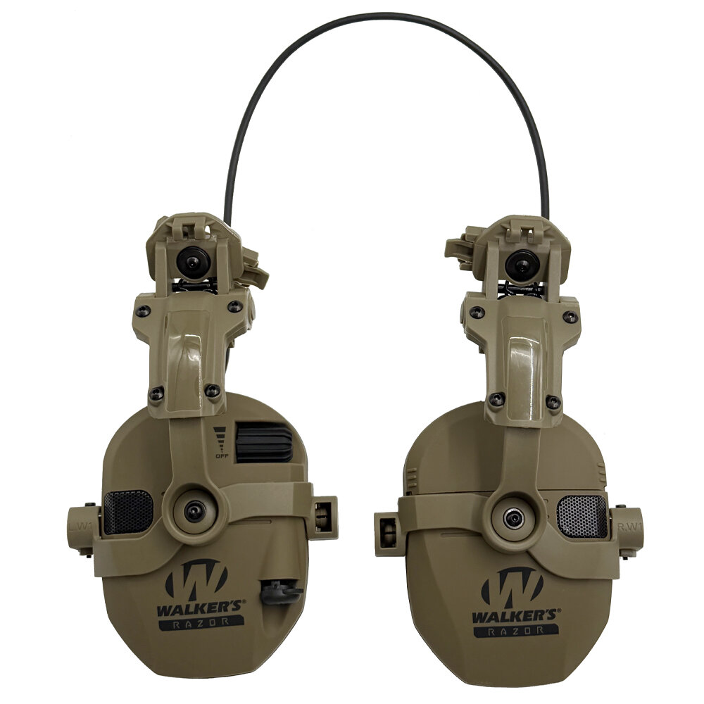 Walker's Razor Тактические наушники с шумоподавлением, версия для установки на шлем, охотничьи звукосниматели