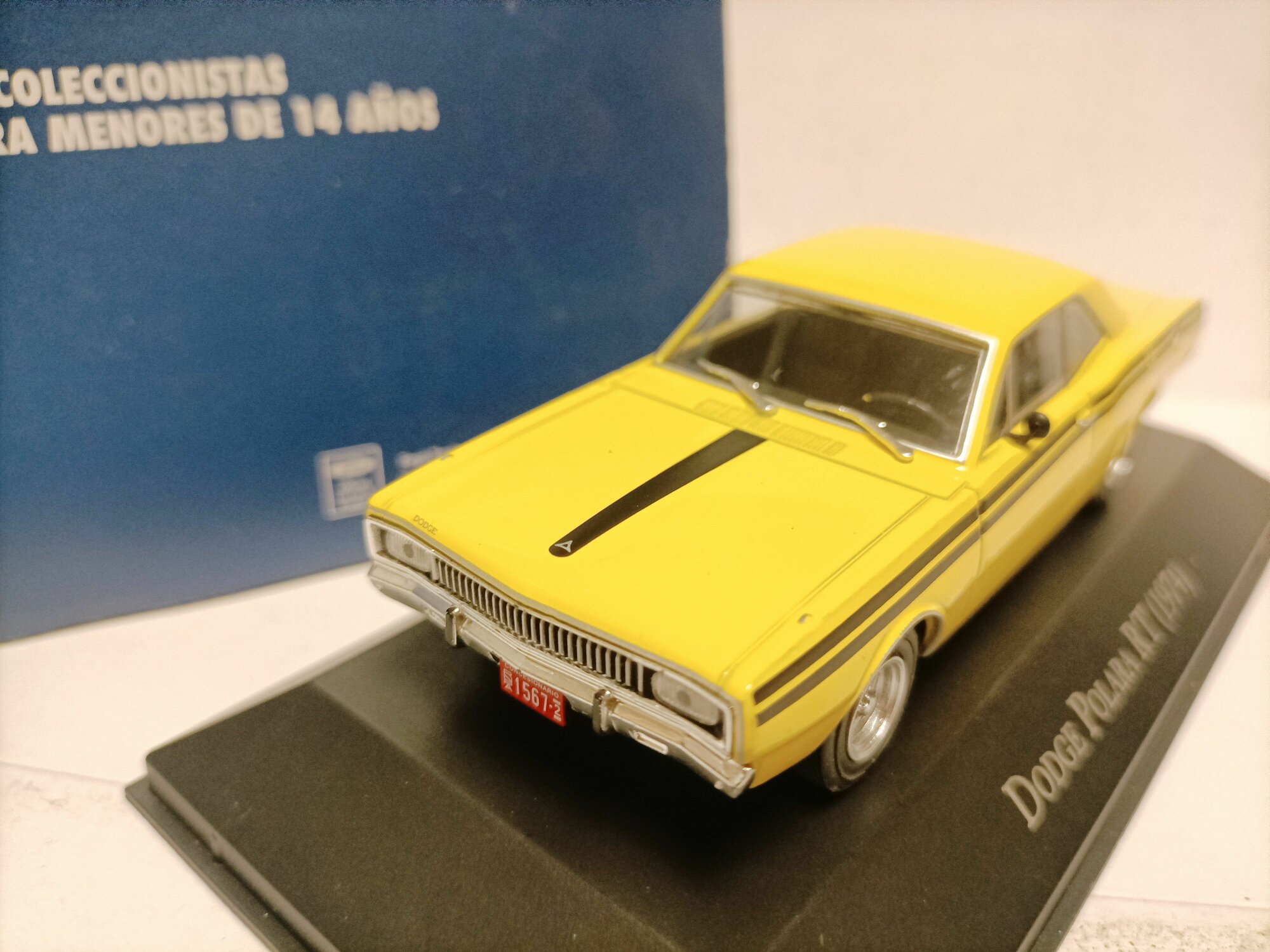 Ixo Altaya Модель в масштабе 1:43: Dodge Polara RT 1974 Желтый американский мускул-кар