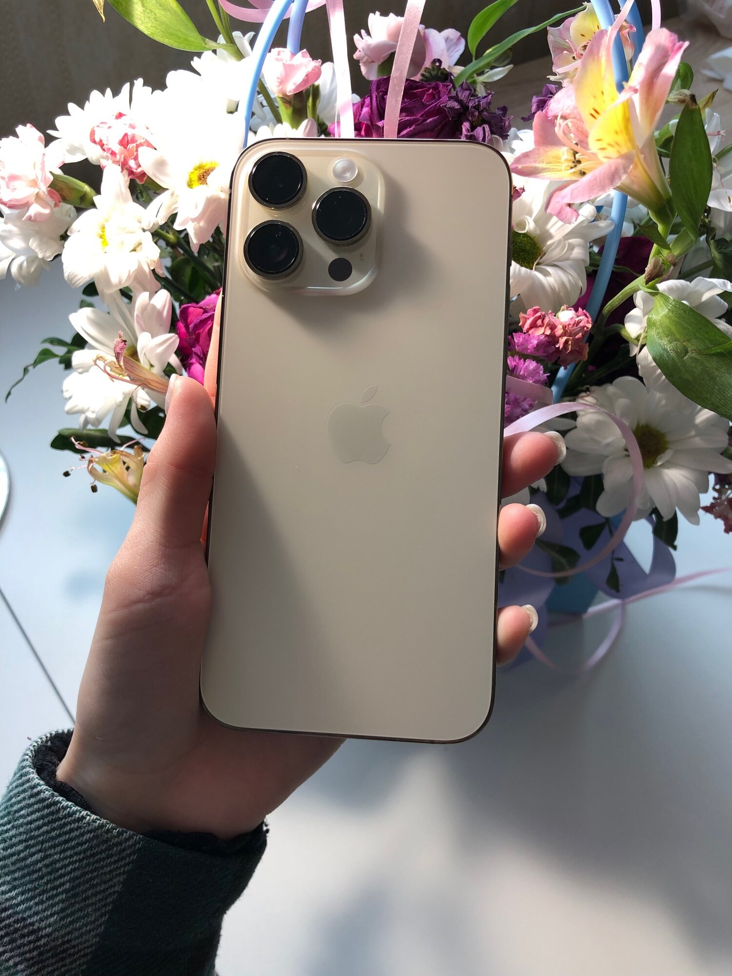 Смартфон iPhone 14 Pro Max 128GB Sim Card Gold Face ID не работает #62