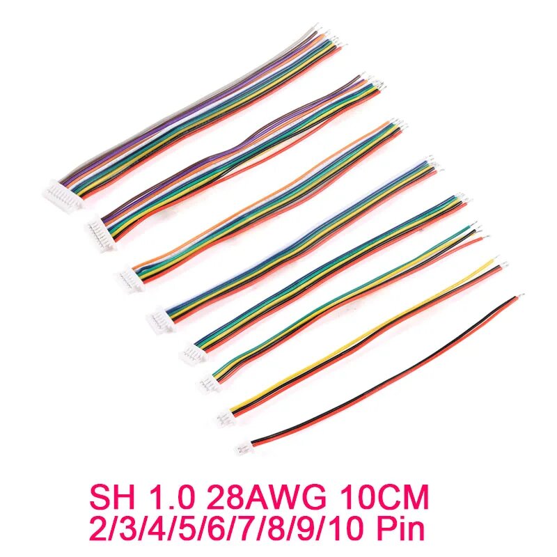 Разъем SH1.0 JST 4-контактный, 10шт
