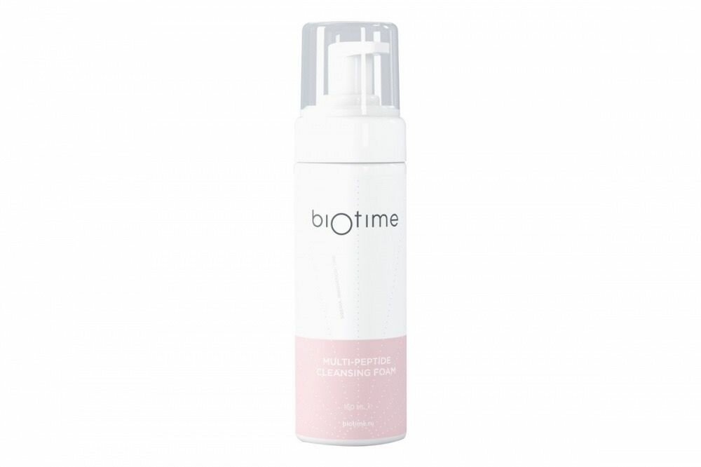 Biotime Multi-Peptide Cleansing Foam Мультипептидная очищающая пенка, 160 мл