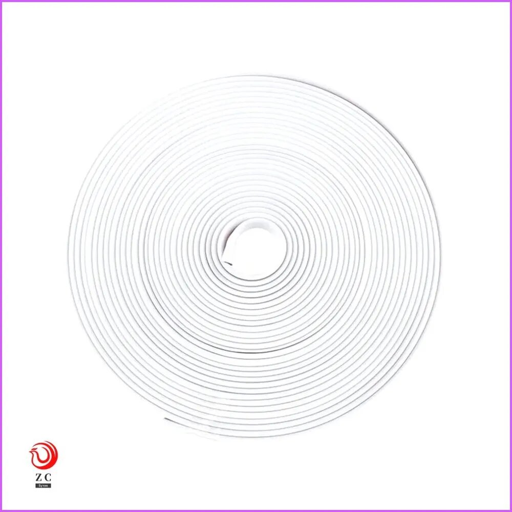 Молдинг автомобильный, защитная лента для дисков, 1 шт, 8 м, белый