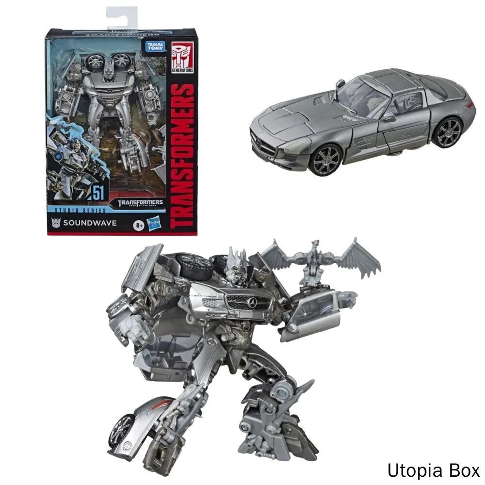 Трансформеры Hasbro Игрушка Studio Series Deluxe Transformers SS51 Soundwave 4.5 дюйма (11.5 см) E7197