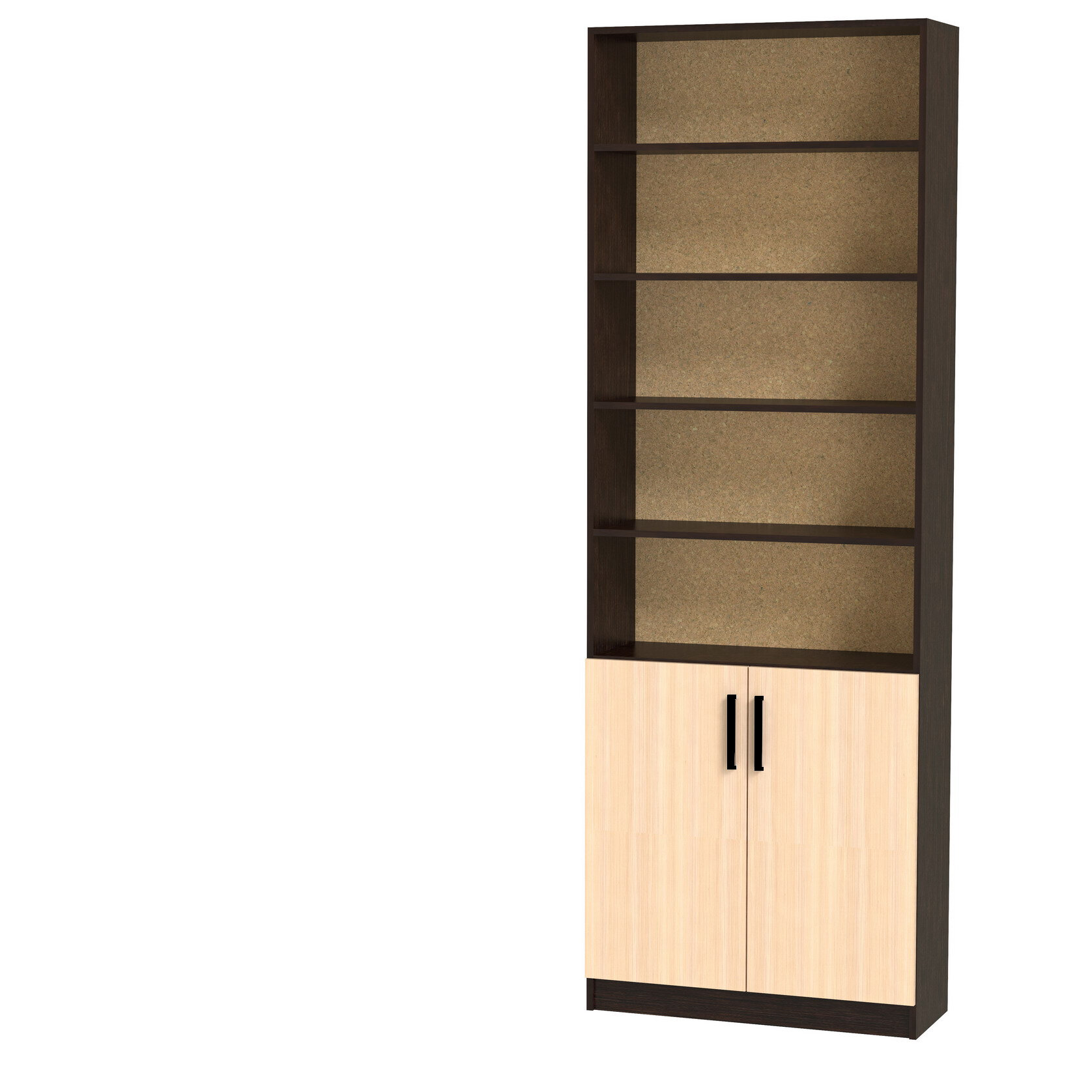 Шкаф-пенал для одежды Феникс М-19 80/210/32 Венге/Дуб молочный