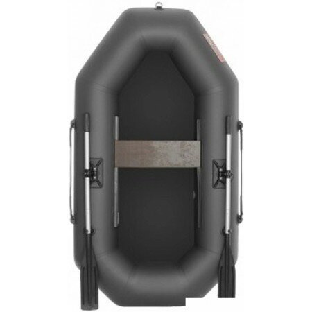 Гребная лодка Тонар Шкипер 220 (серый), ПВХ 750 г/кв. м, транца нет, грузоподъёмность: 180 кг, 1 место