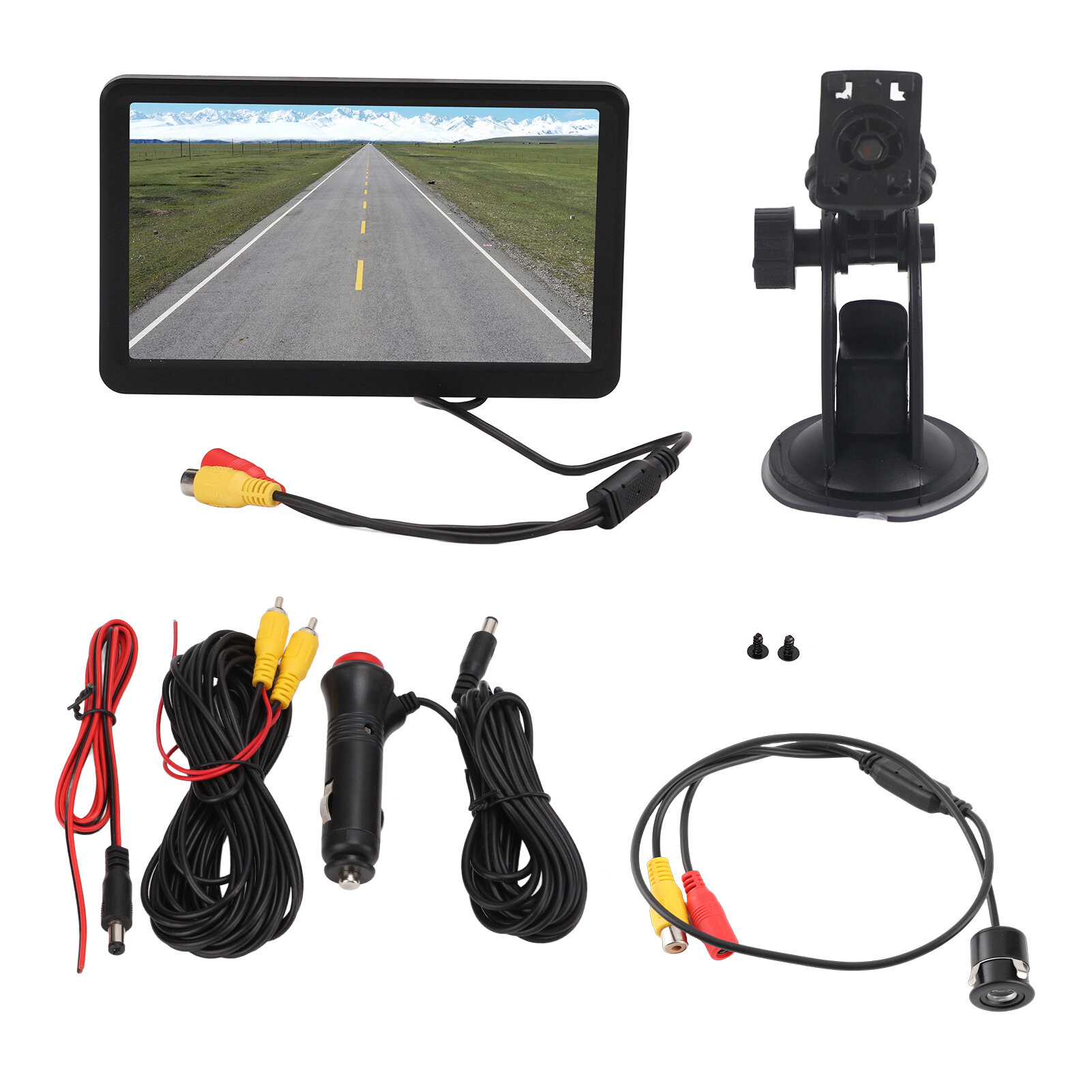 Монитор заднего вида 7in 170° камера для авто лодки круглая