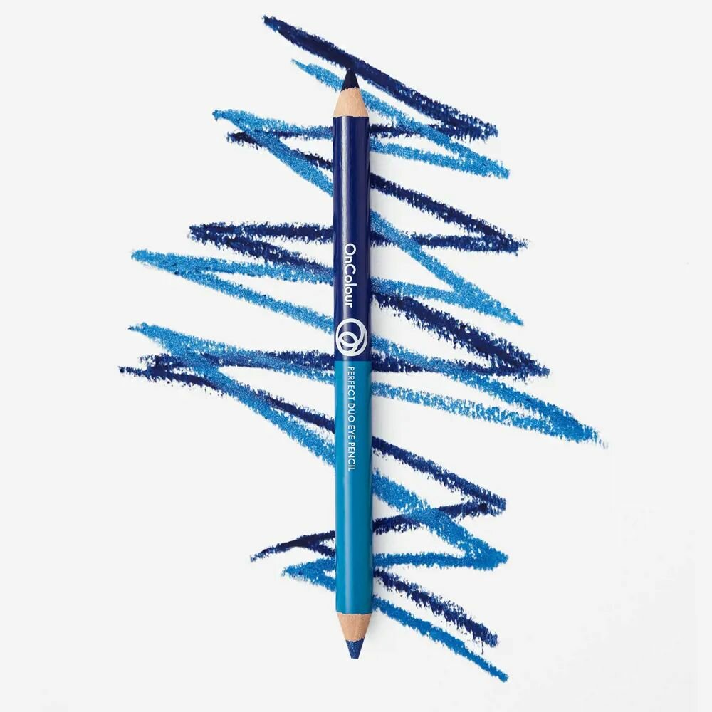 Двусторонний карандаш для глаз OnColour Oriflame (41369-Сапфир и Океан). Орифлейм