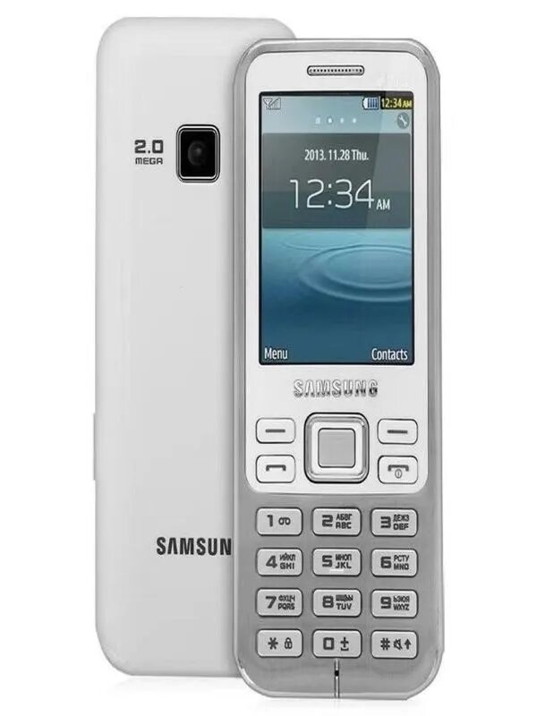 Мобильный телефон, черный матовый 2.2" экран 32MB память FM-радио 2 SIM карты