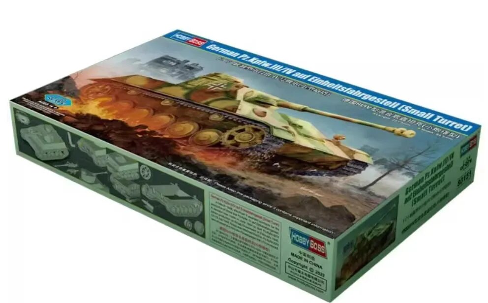Hobbyboss 80151 1/35 немецкий Pz.Kpfw. III/IV на одном шасси (Маленькая башня)