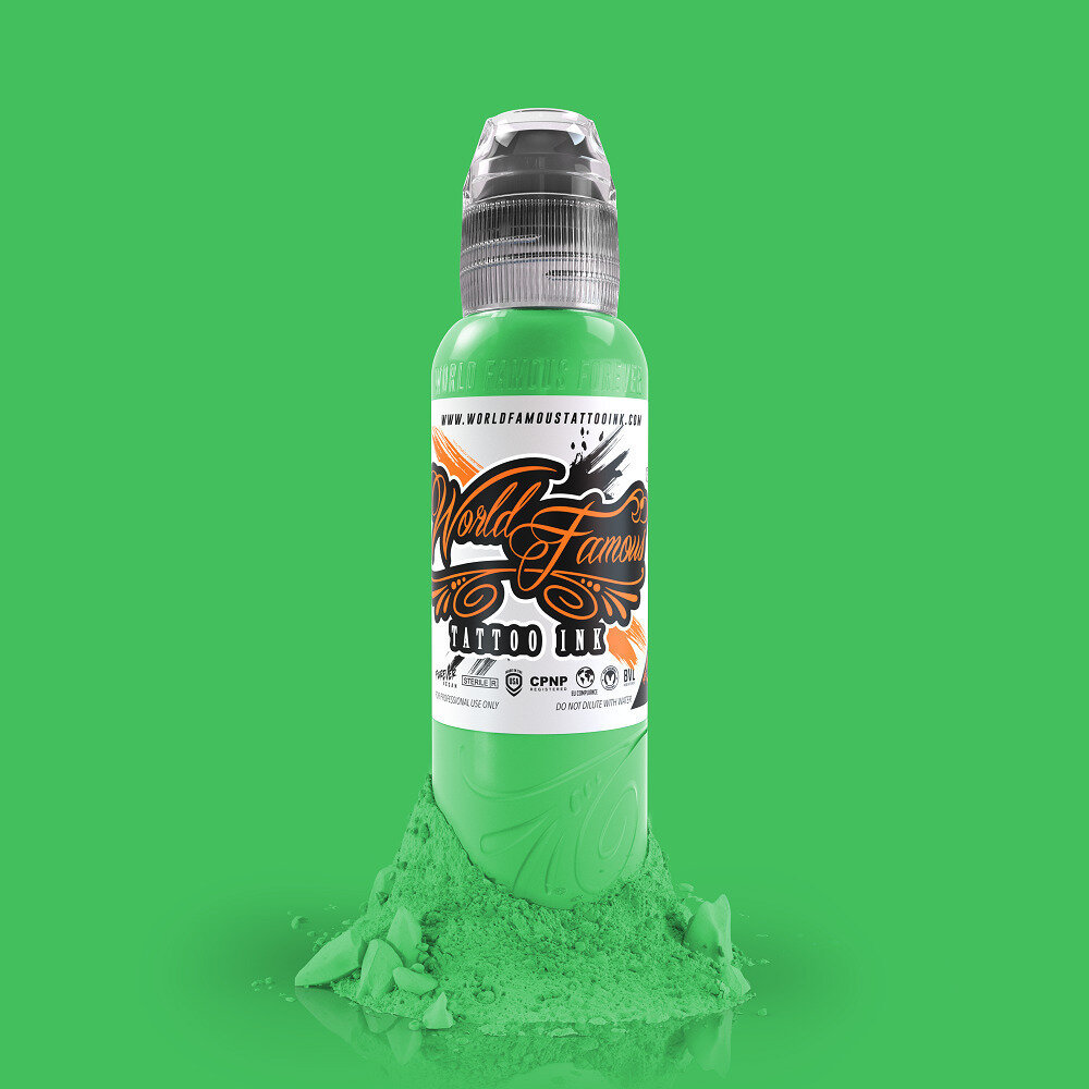 World Famous Ink тату краска Mint Green - 15 мл