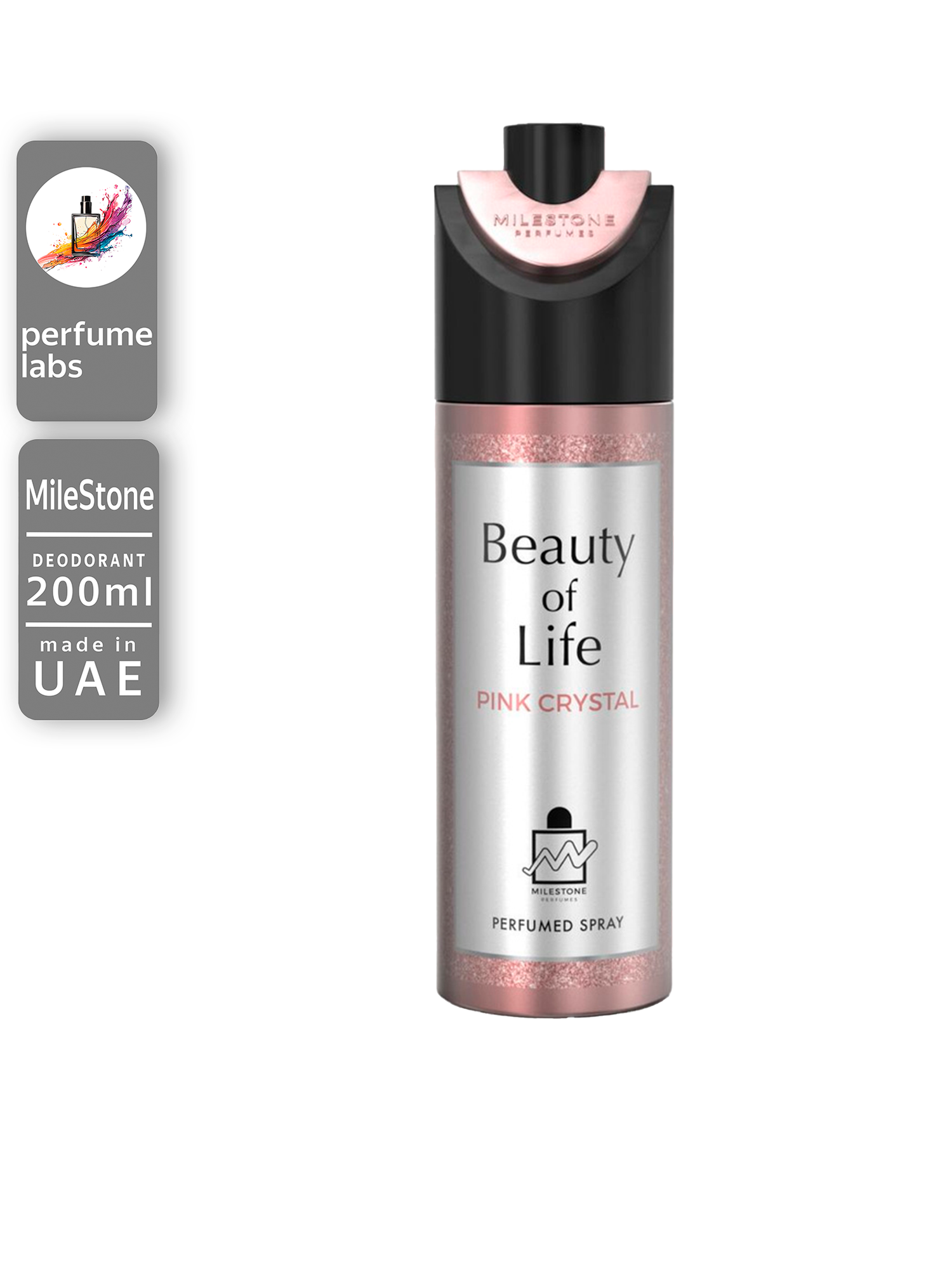 MileStone парфюмированный дезодорант - спрей Beauty of Life Pink Crystal deo 200ml