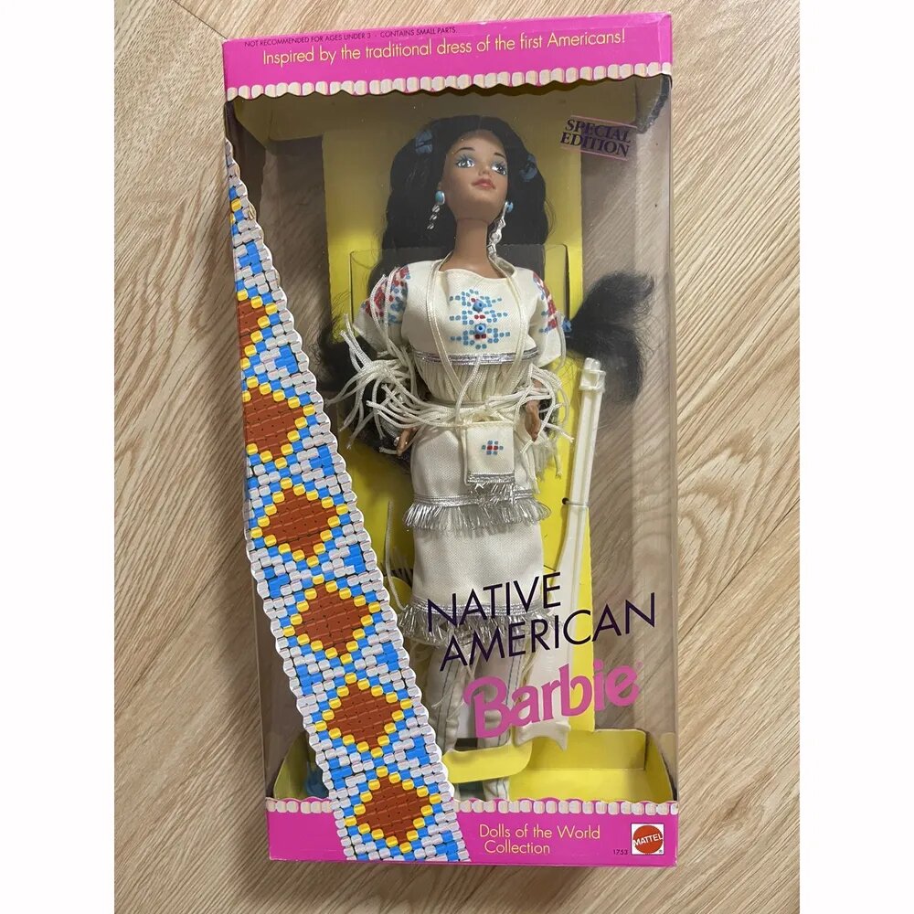 Кукла Native American Barbie Dolls of the World Collection 1753 Mattel, кукла в национальном костюме