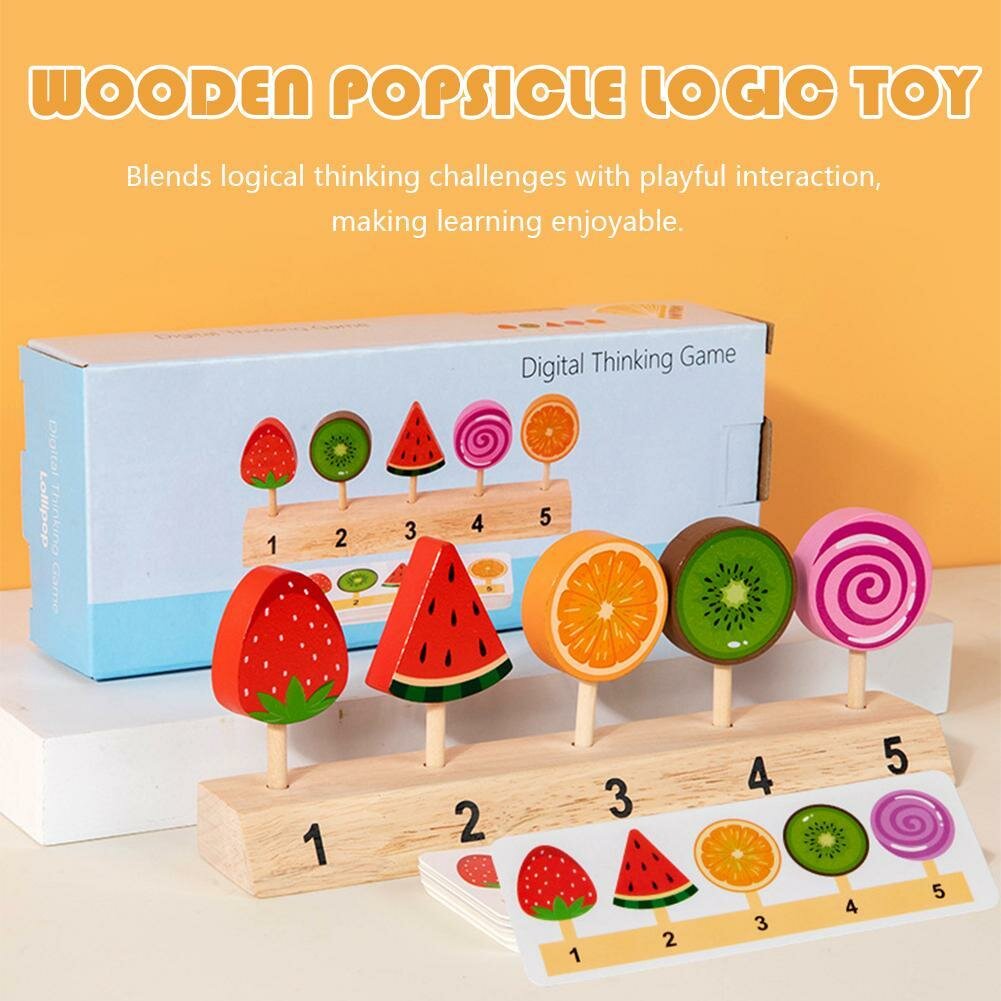 (1 набор) Палочки для мороженого на палочке для леденцов, развивающие логическое мышление, игрушки для игрового домика - леденец