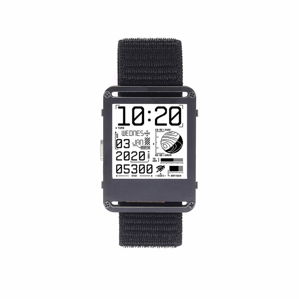 Умные Часы ESP32 Smart Watch E-Paper Black WATCHY На Базе С Портом Type-C