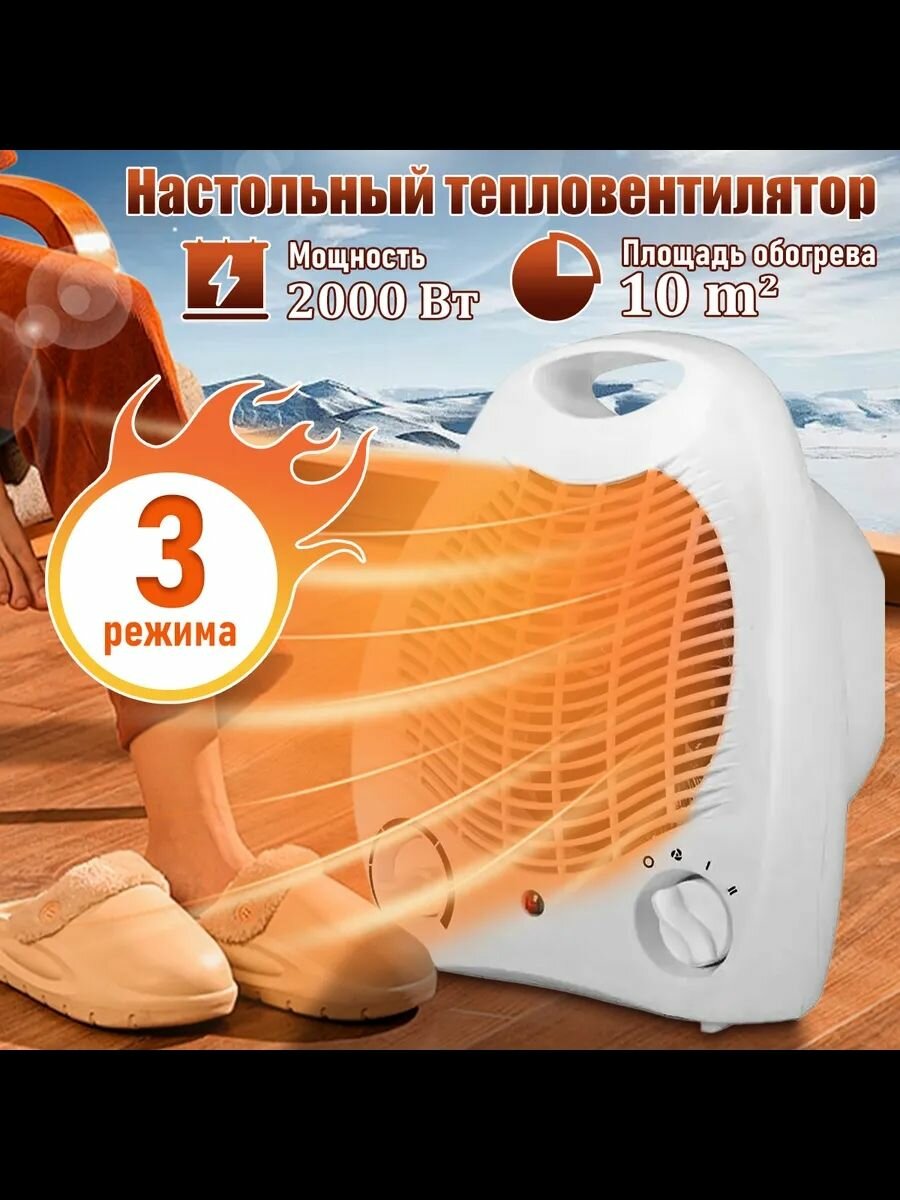 Тепловентилятор напольный для дома 2000Вт