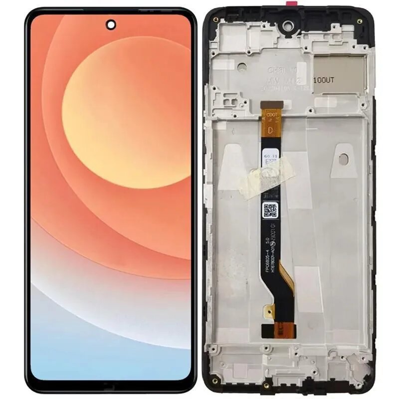 Дисплей(экран) для Tecno Camon 19 Neo CH6i (текно камон 19 нео) в сборе с тачскрином рамкой