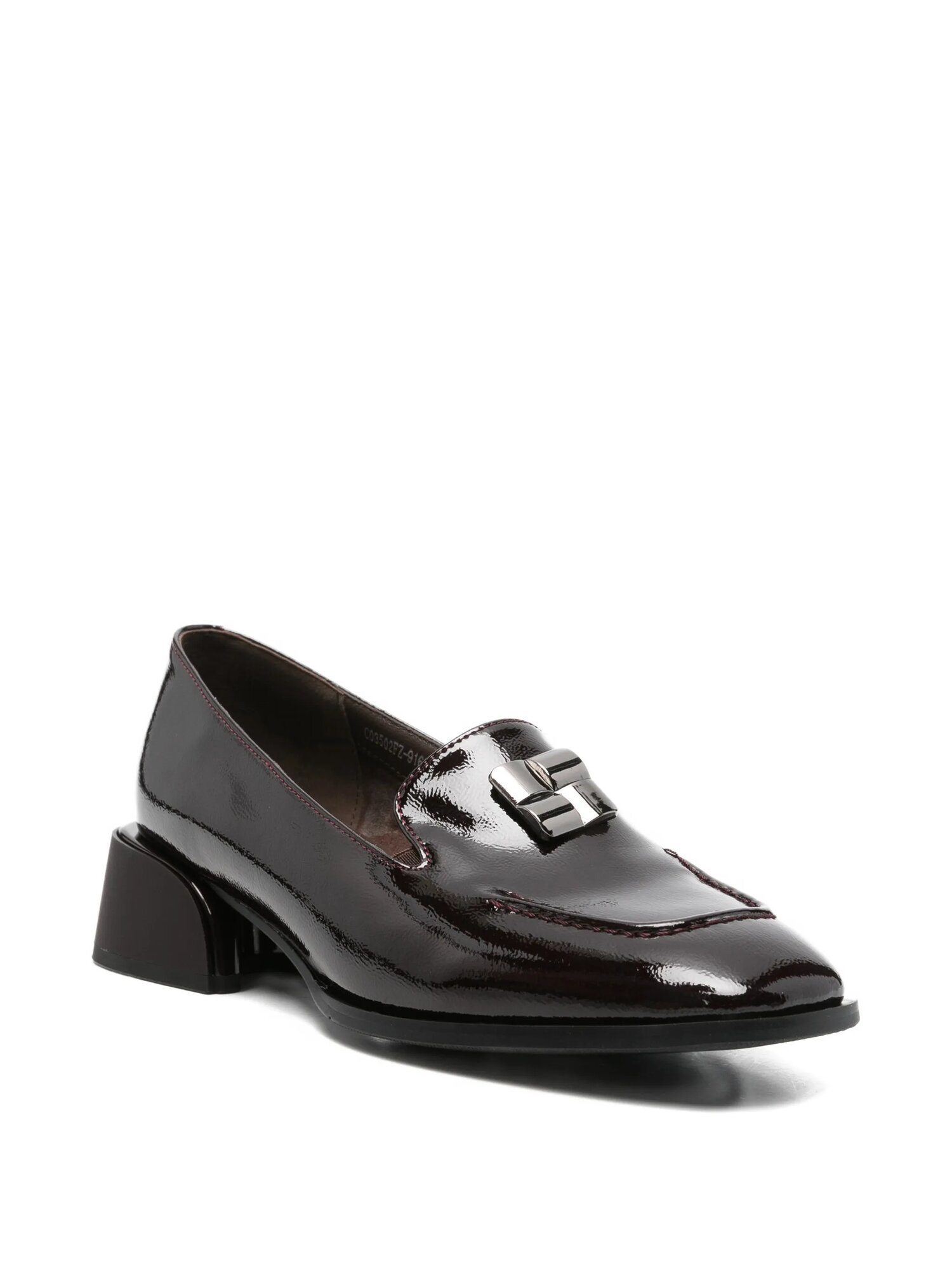Лоферы LINDA BAUMANN Patent-leather loafers, размер 38, коричневый — фото 1