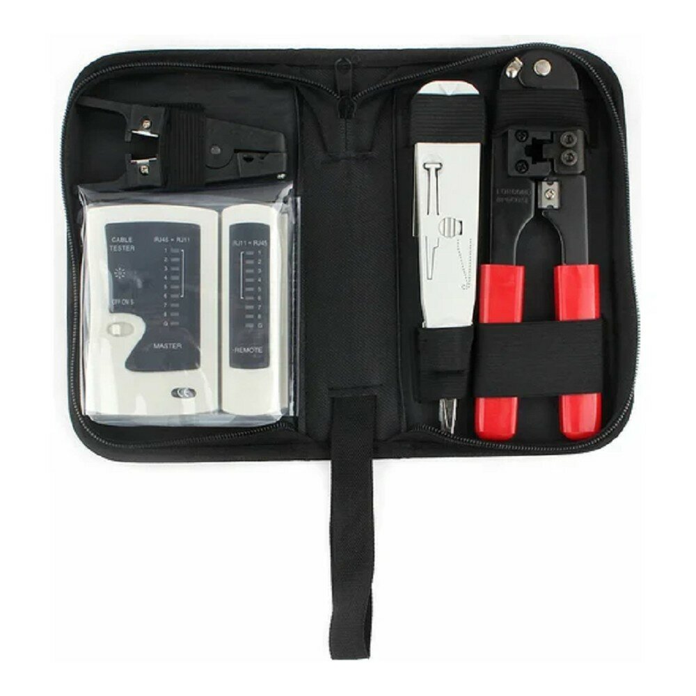 Cablexpert Набор инструментов TK-NCT-01 Набор инструментов для работы с локальной сетью 4 предмета
