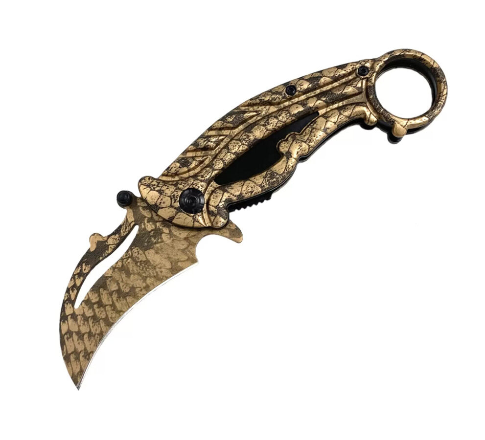 Нож складной керамбит Ящер