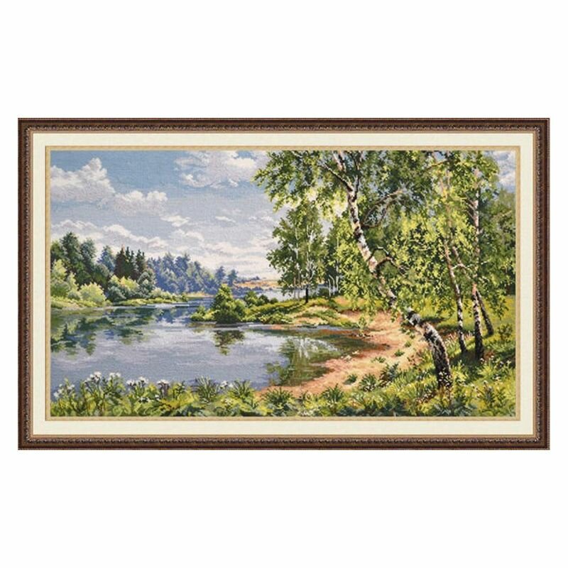 18CT Вышивка крестиком ( 350*209 Пейзажи ) Набор для вышивания