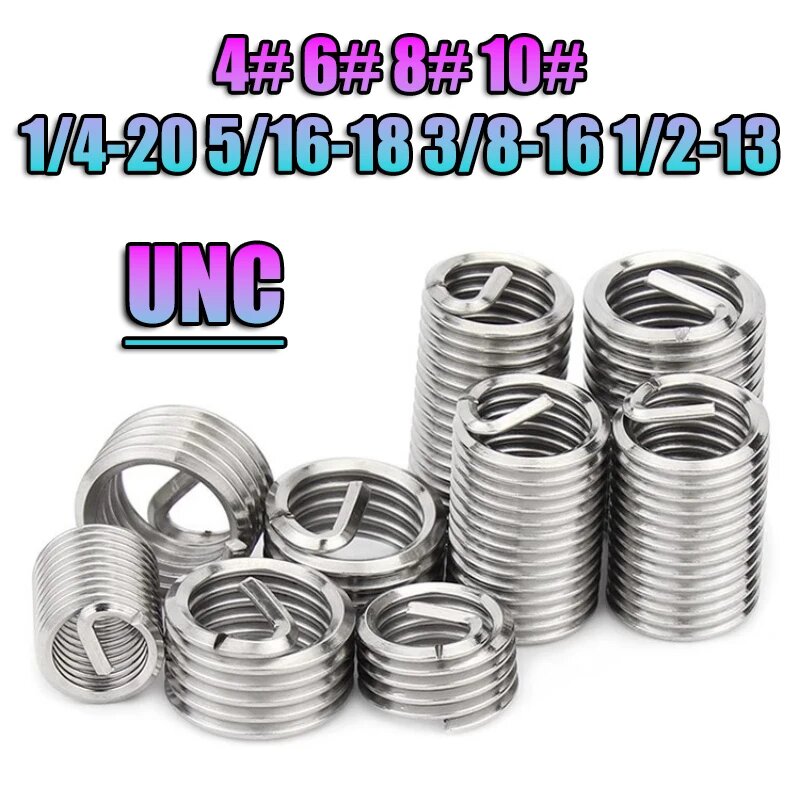 Резьбовая вставка UNC из нержавеющей стали 304 (набор 2/5/10/20 шт.) 1I4-20x1.5D(20pcs)