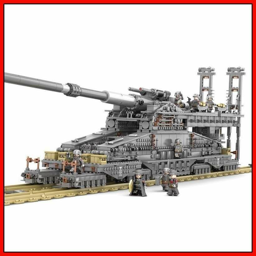 82064, Сборный кубический танк, Dora Gun, Собираю строительные блоки, игрушки для мальчиков.