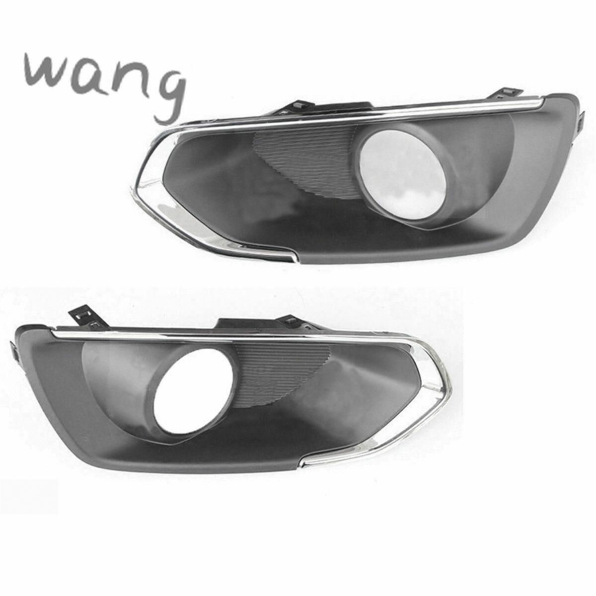 1 пара рамок переднего бампера, накладка на противотуманные фары, решетка для Suzuki SX4 S-Cross 2013-2016, капот противотуманной фары, хромированный декоративный цвет