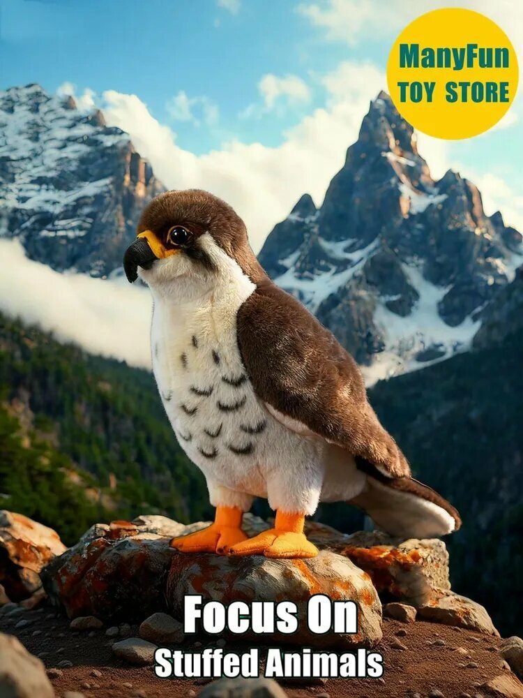 Реалистичная мягкая плюшевая игрушка Сапсан, Пустельга, Дербник, Кречет, Ястреб