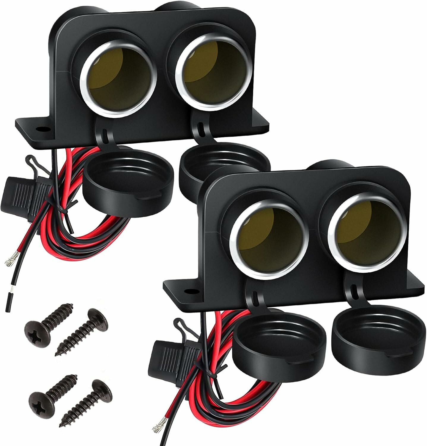 Розетка 12 В, 3 розетки, разветвитель прикуривателя, многопортовая розетка прикуривателя, адаптер автомобильного зарядно