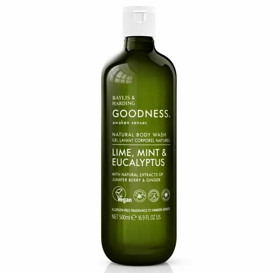 Baylis & Harding - Goodness Awaken Lime, Mint & Eucalyptus Body Wash Гель для душа 500 мл