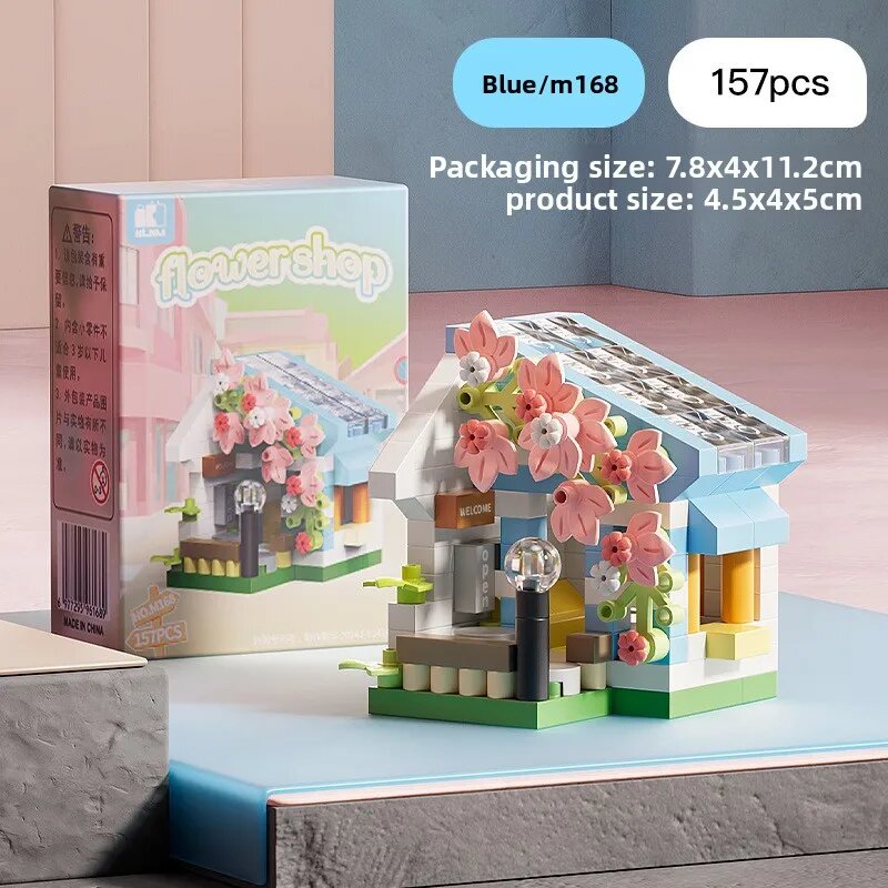Мини-город Flower Shop, Blue 157pcs, Розовый