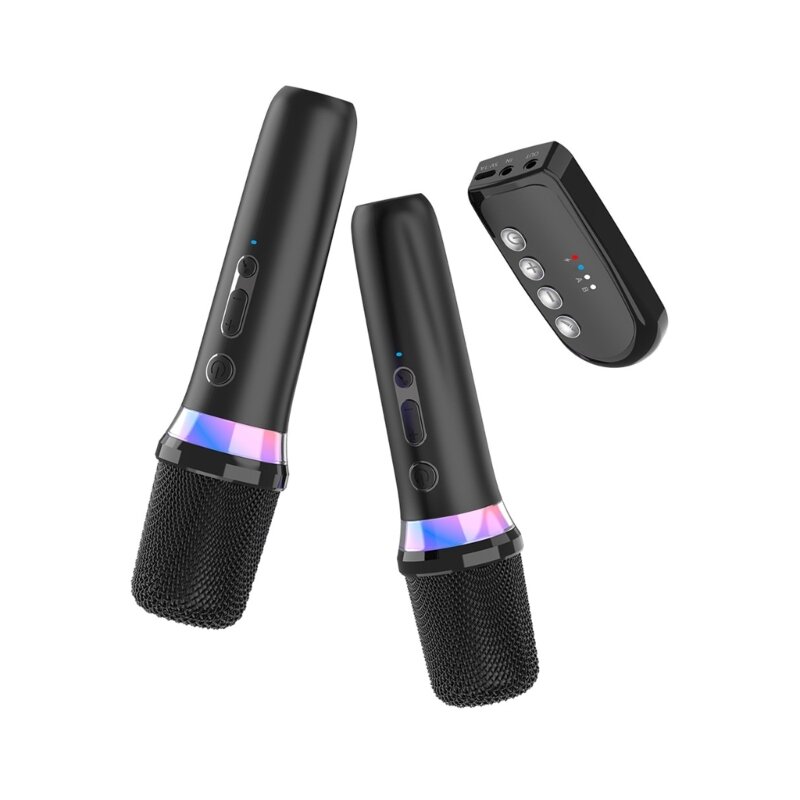 Беспроводной Микрофон Dynamic Mic Moving Coils BT5.3 Для Домашнего Караоке Со Звуковой картой DSP Karaoke Companion