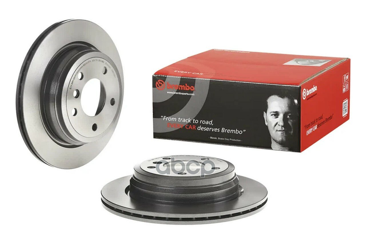 ( 09. B338.21 ) Тормозной диск BMW 1 (2004-), 3 E90 (2005-) R Brembo арт. 09B33821