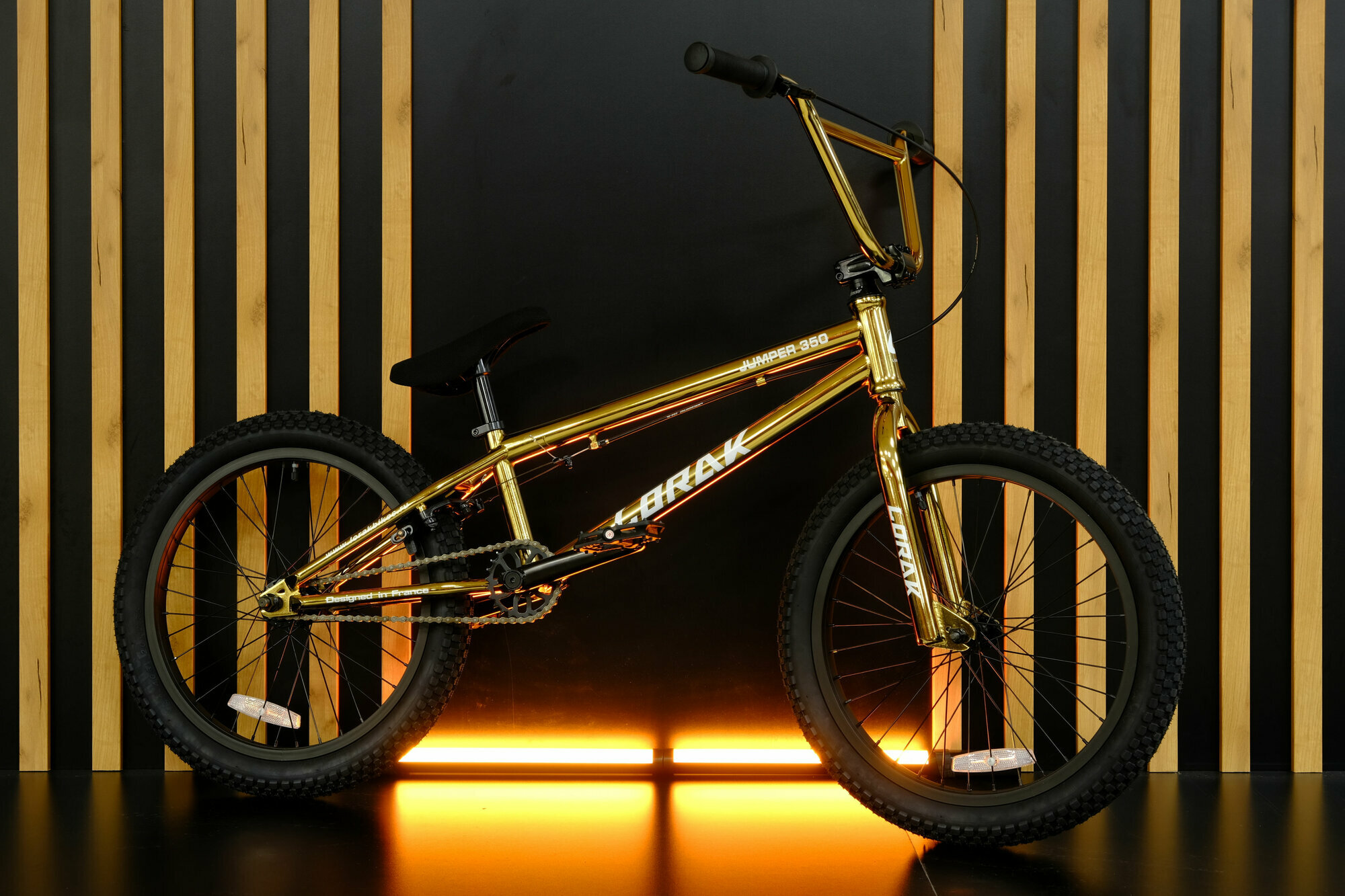 Велосипед Lorak JUMPER 350, золотой, 20", BMX, стрит, 1 скорость, вес 11кг