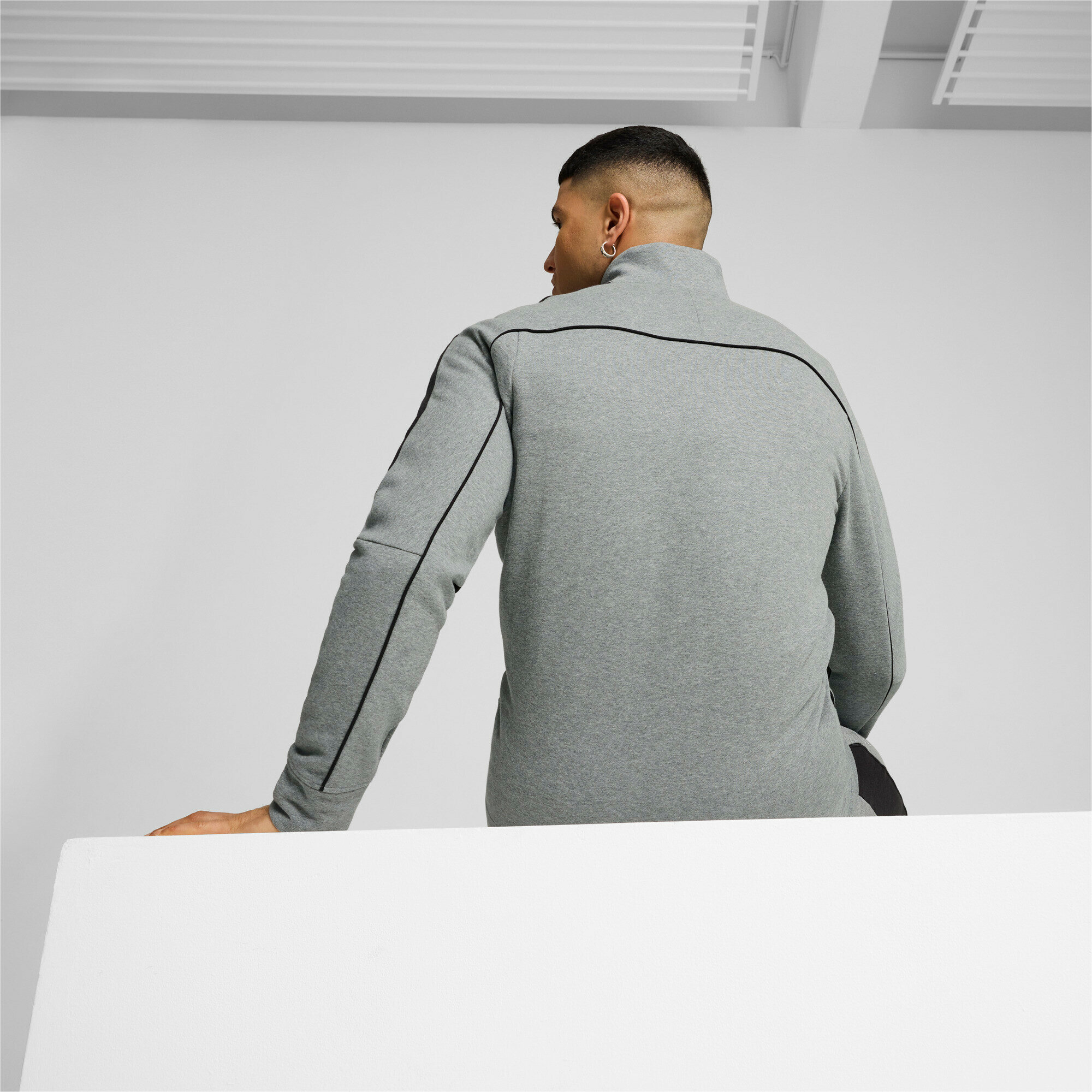 Толстовка PUMA BMW MMS MT7+ SWEAT JACKET, размер 2XL, , серый — фото 1