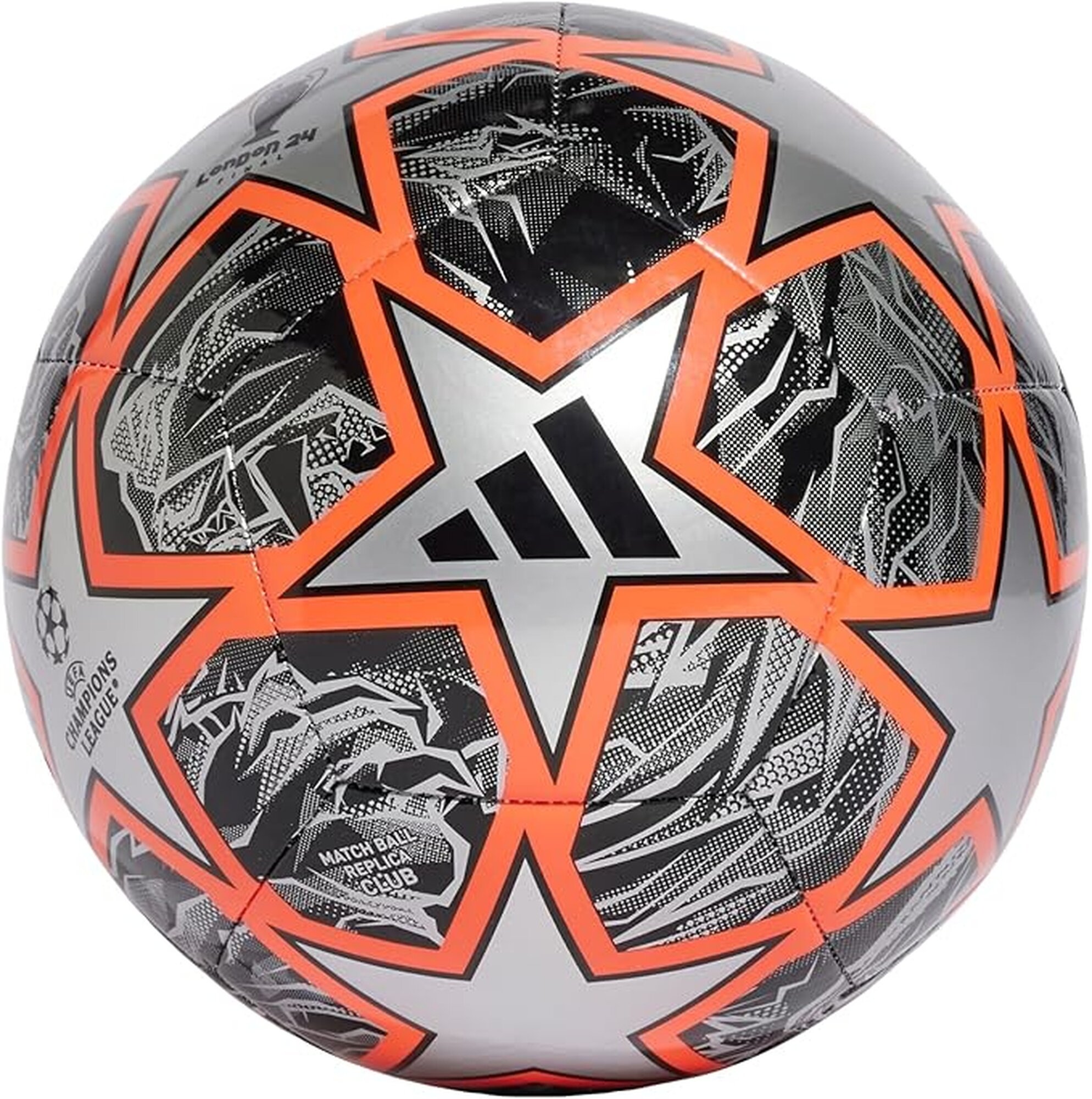 Decathlon Мяч adidas UCL CLB размер 5 Цвет: Серебристый, оранжевый