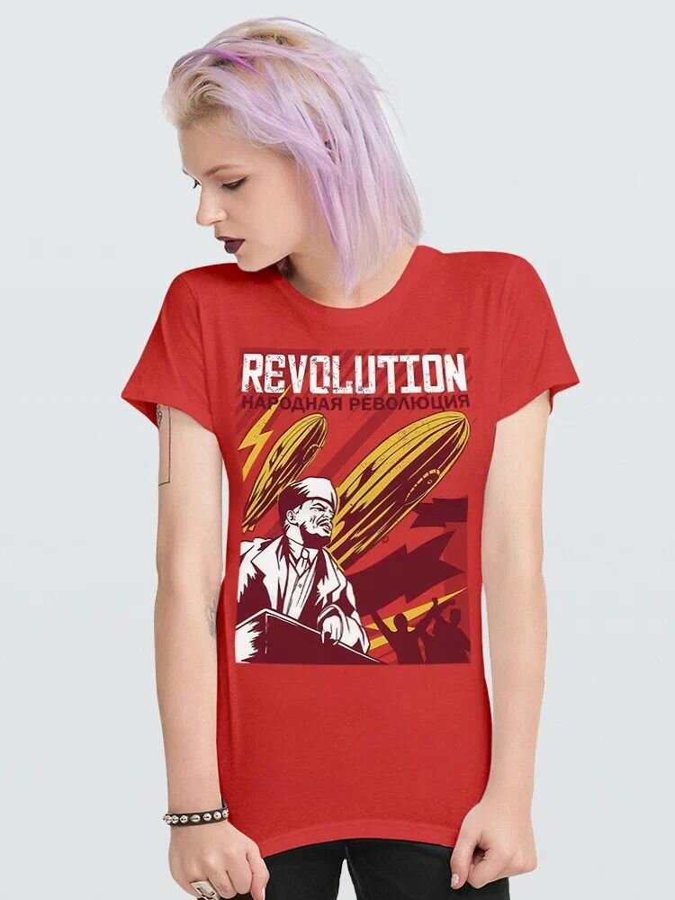 Футболка Ленин / Народная революция / Женская