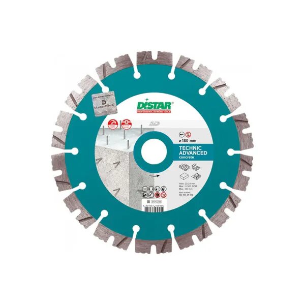 Диск алм. DISTAR Technic 5D 1A1RSS/C3-H 180x2,4/1,8x8x22,23-14 (14315086014)