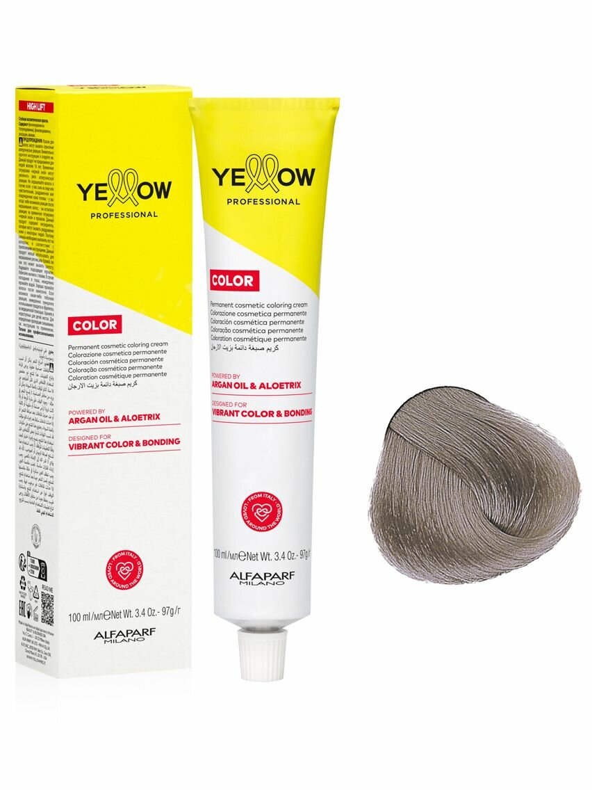 Краска для волос перманентная профессиональная YE COLOR 9.2 (очень светлый перламутровый блонд), 100 мл 29272