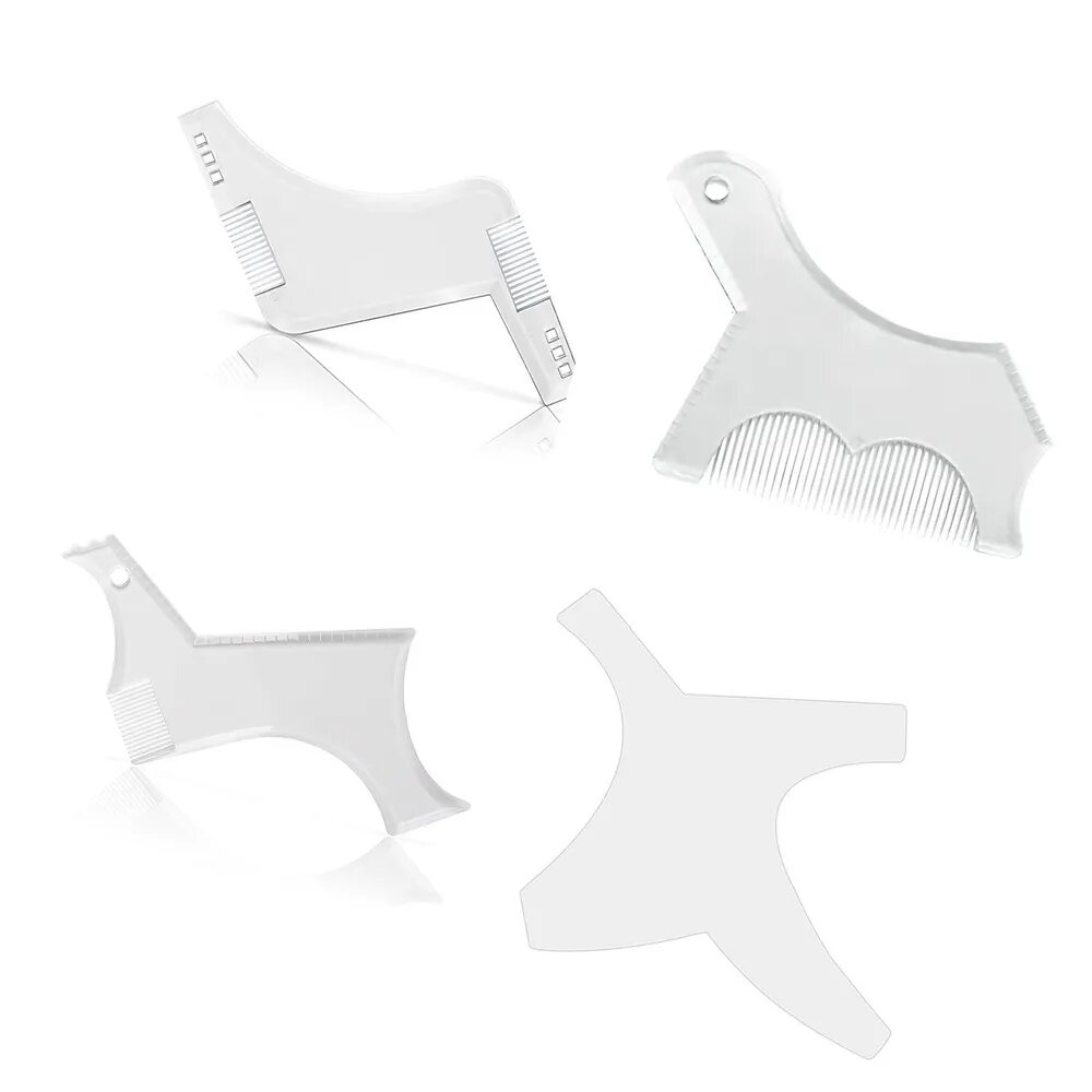 Шаблон предназначен для моделирования и укладки бороды , подчеркивает контур бороды .