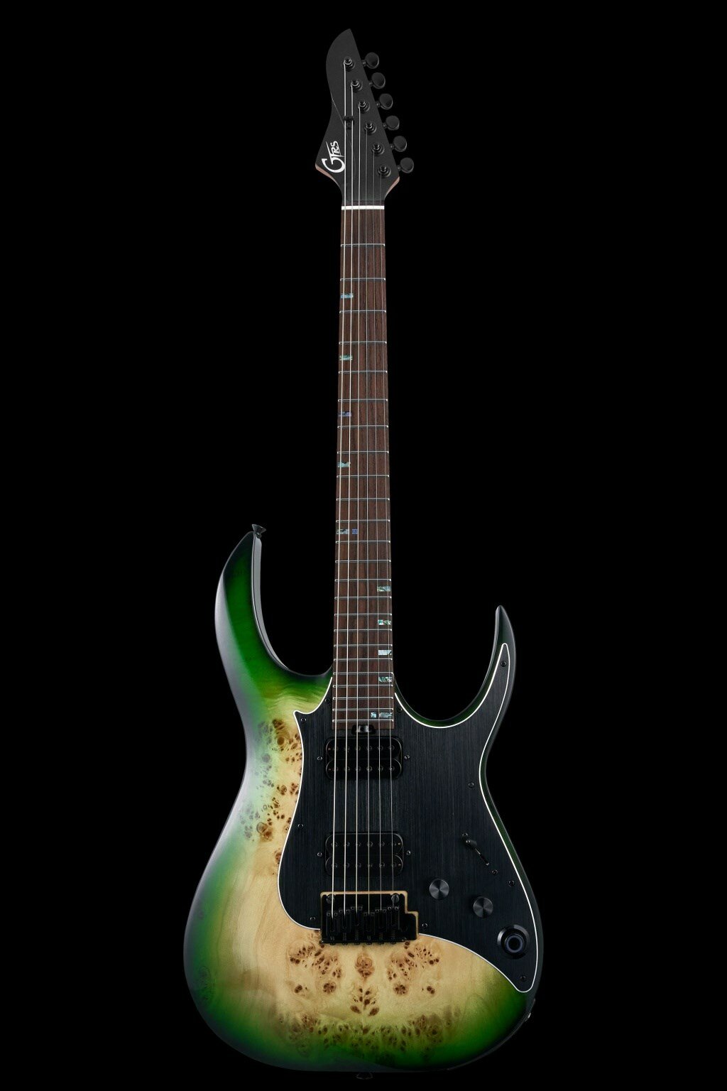 GTRS M810-GNBT Modern Электрогитара с встроенным процессором, зеленая
