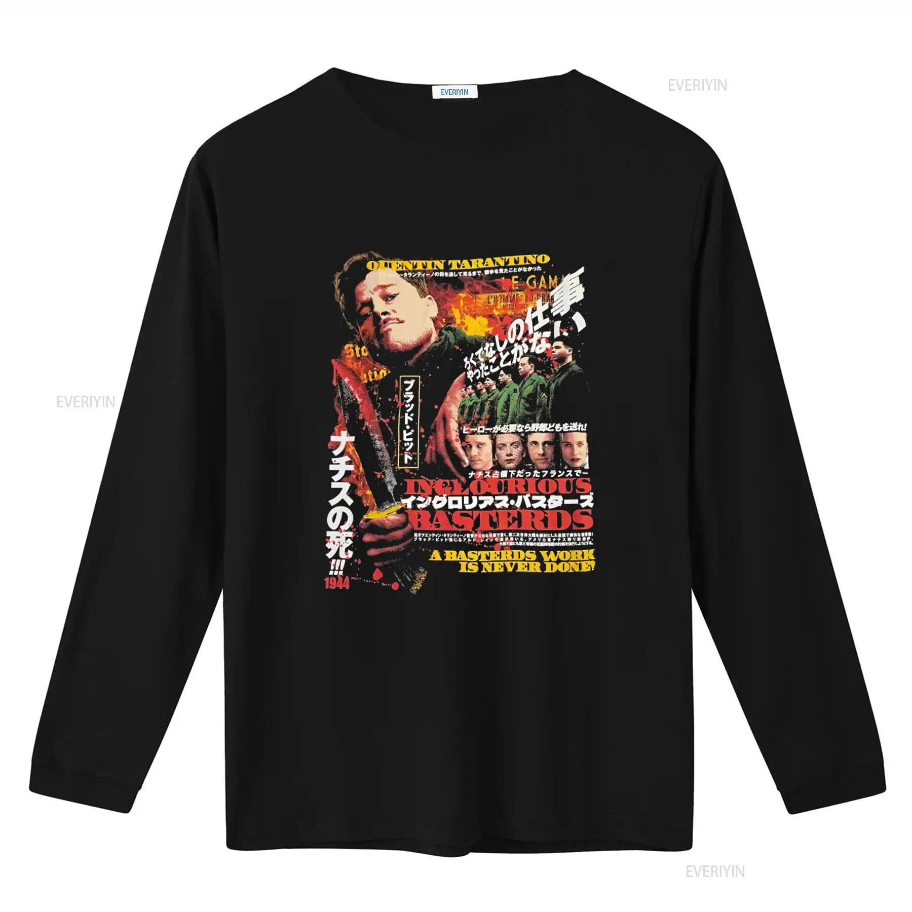 Футболка мужская Inglourious Basterds, черный, черный long sleeves
