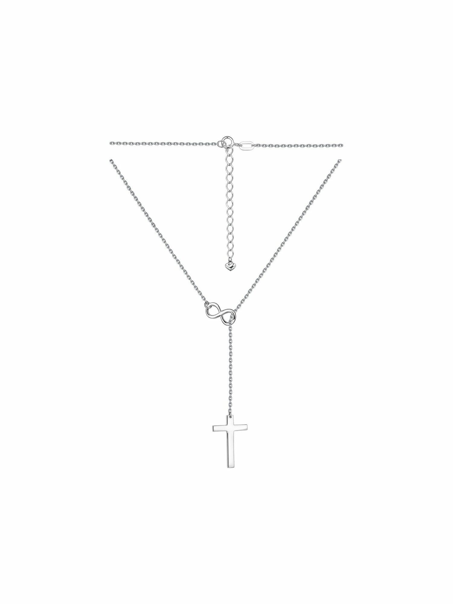 Колье, серебро, 925 проба, родирование