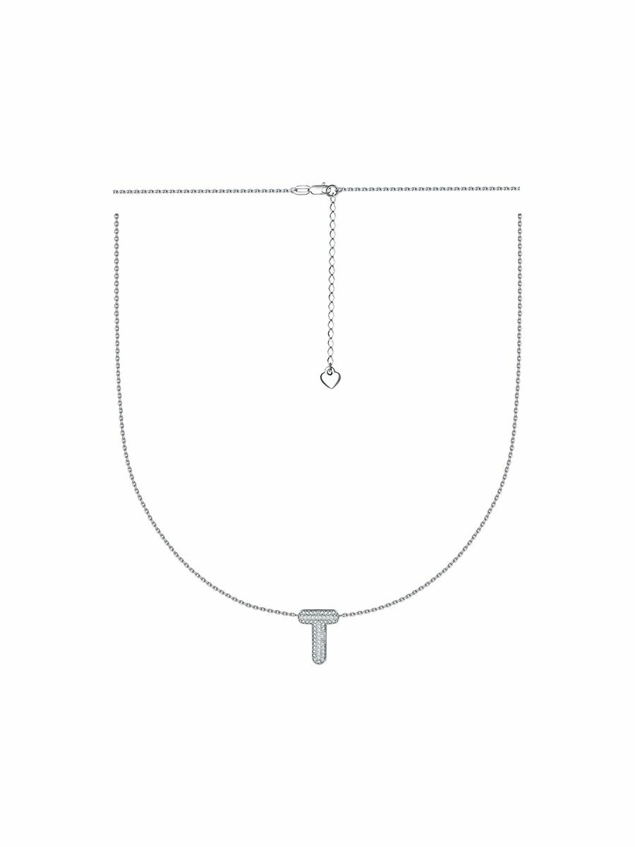 Колье, серебро, 925 проба, родирование, фианит