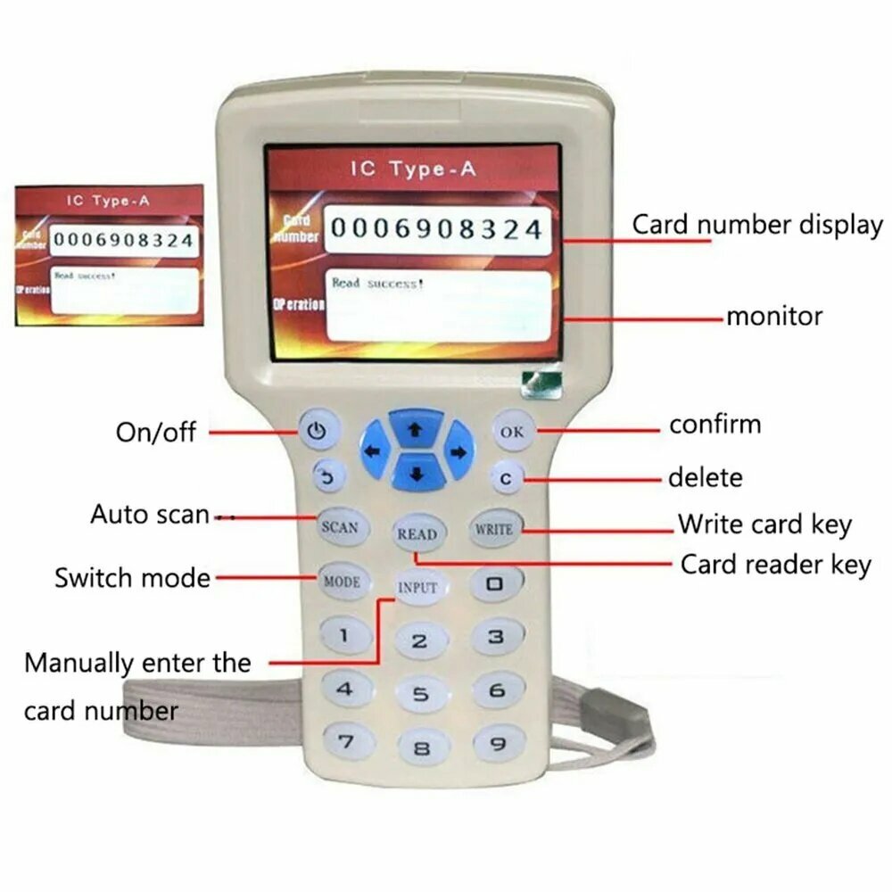 RFID/NFC-копировщик карт доступа с поддержкой 13,56 МГц и 125 кГц