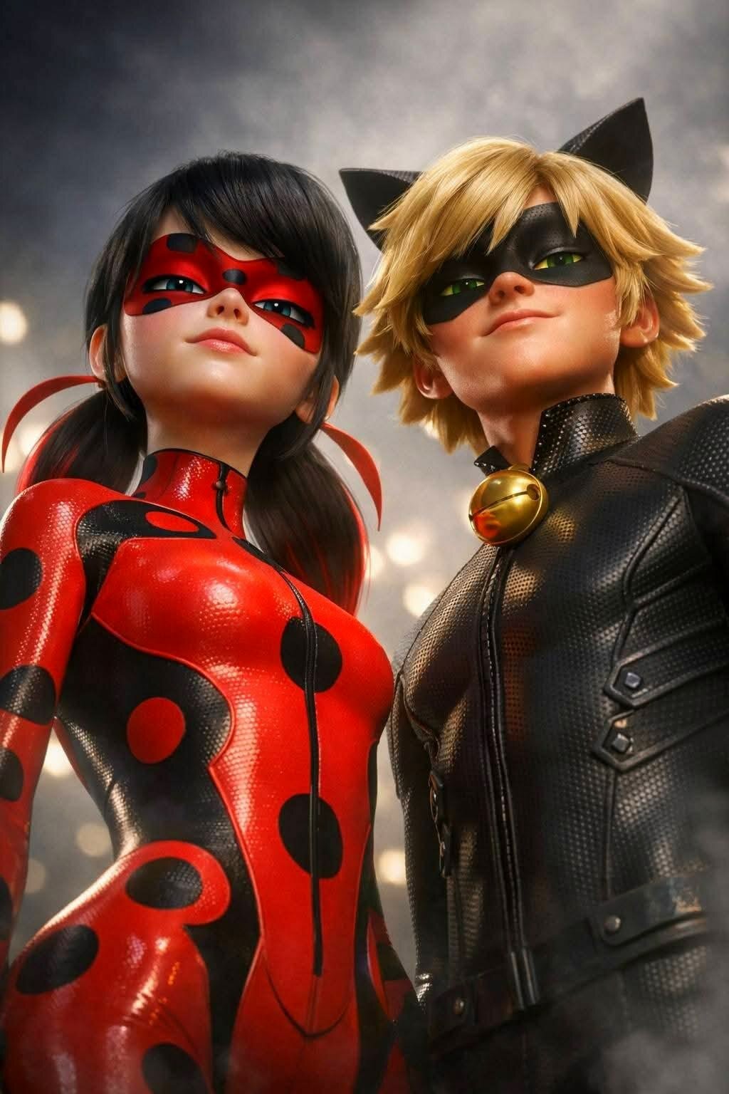 Алмазная Мозаика "Леди Баг И Супер-Кот" 40х50 См Алмазная Вышивка / Картина Стразами Подарков / Украшения